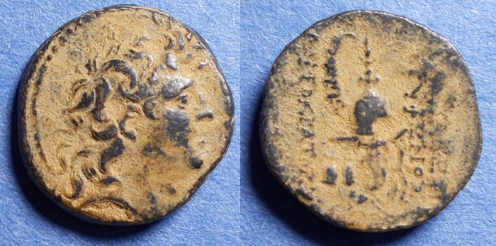 Seleucid Kingdom, Tryphon 142-138 BC, Bronze AE17 | Greek Coins