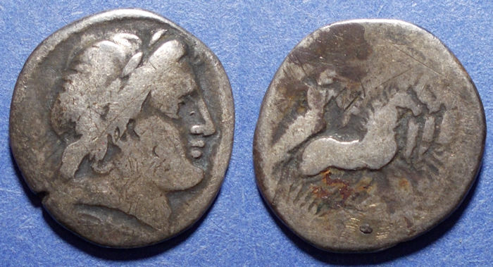 Roman Republic, Anonymous 86 BC, Silver Denarius | Roman Republican Coins