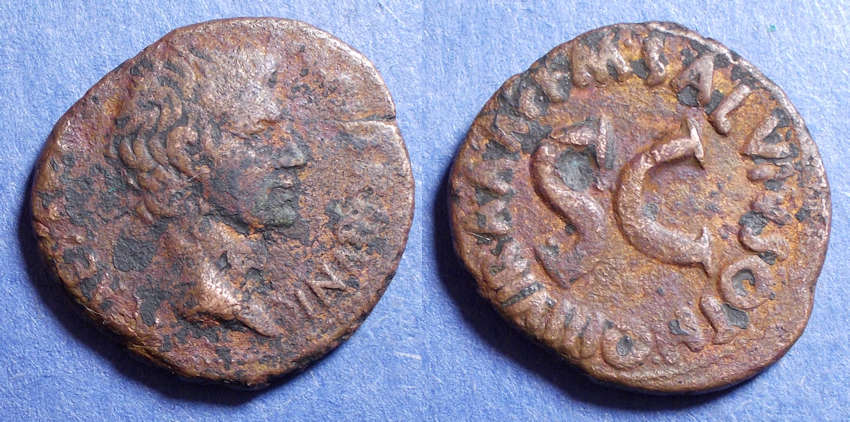 Roman Empire, Augustus 27BC-14AD, Bronze Aes | Roman Imperial Coins
