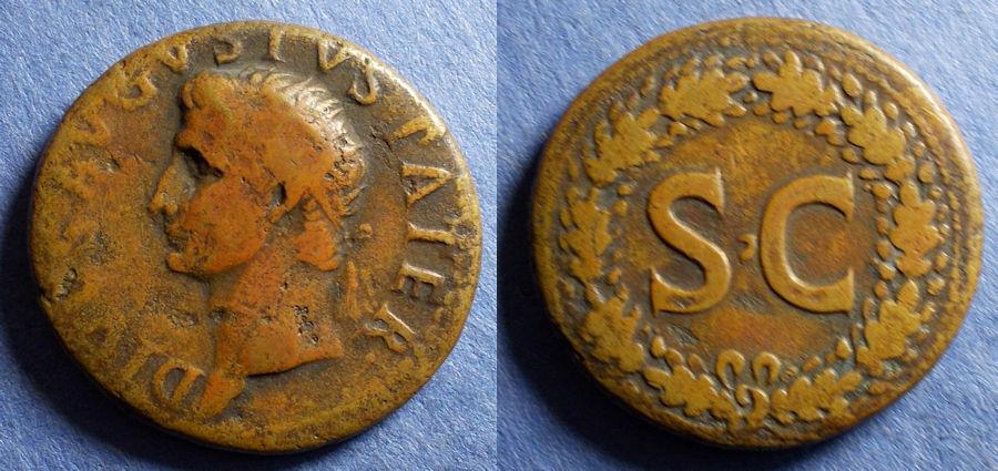 Roman Empire, Divus Augustus d. 14 AD, Bronze Aes | Roman Imperial Coins