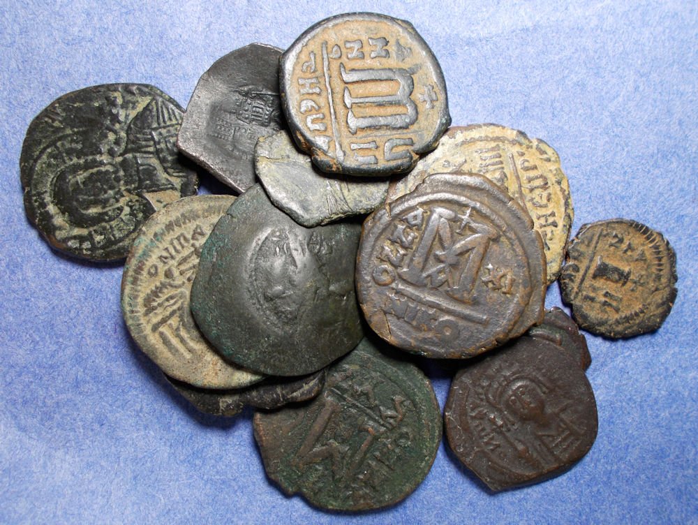 Group of 14 Byzantine Coins, Circa 527 to 1300, | Lots & Collections