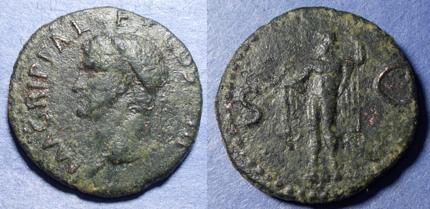 Roman Empire, Agrippa D. 12 AD, Bronze Aes | Roman Imperial Coins