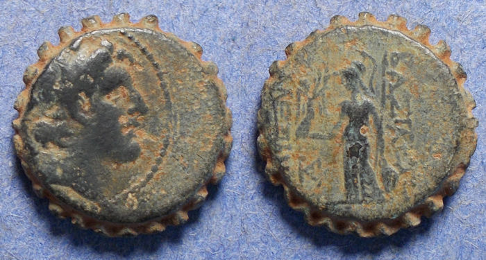 Seleucid Kingdom, Alexander I Balas 152-145 BC, Bronze Serrate AE18