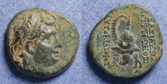 Seleucid Kingdom, Tryphon 142-138 BC, Bronze AE17 | Greek Coins