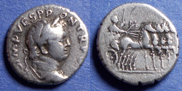 Roman Empire, Titus (as Caesar) 69-79, Silver Denarius | Roman Imperial ...