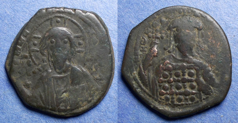 Byzantine Empire, Constantine X 1059-1067, Bronze Follis | Byzantine Coins
