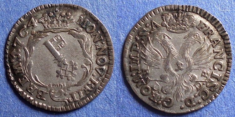 Germany, Bremen, Francis I H.R.Emperor. 1764, Silver 1 Grote | European ...