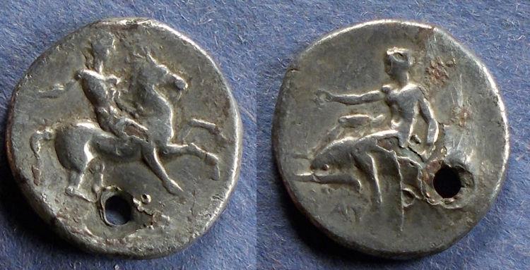 Calabria, Taras Circa 310 BC, Fourree Nomos | Greek Coins