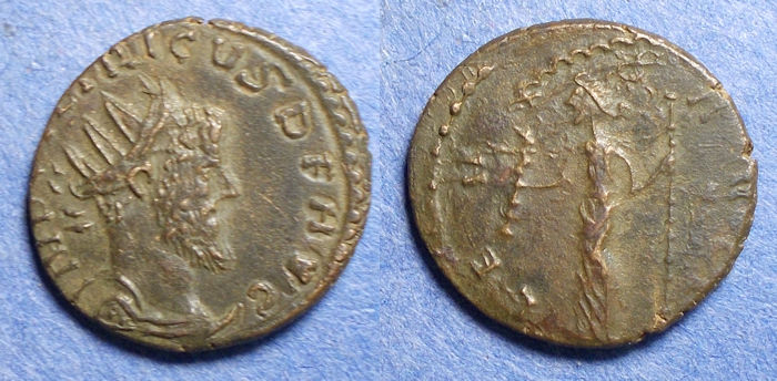 Romano-Gallic Emperors, Tetricus (barbarous imitation) 271-4, Bronze ...