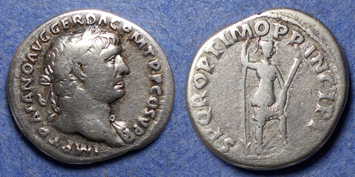 Roman Empire, Trajan 98-117, Silver Denarius | Roman Imperial Coins