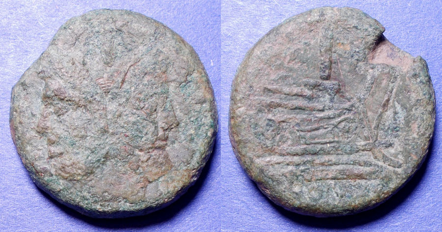 Roman Republic, Anonymous Circa 211 BC, Copper Aes | Roman Republican Coins