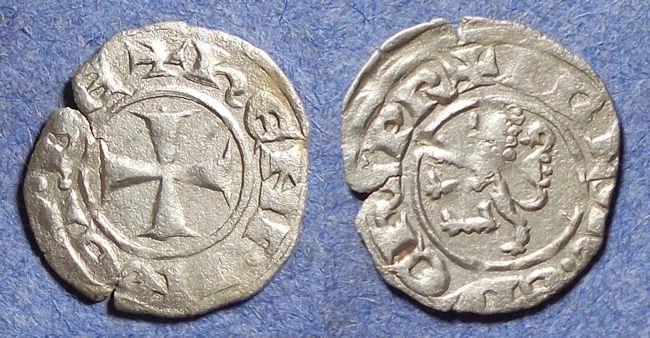 Crusader Cyprus, Henry II 1285-1324, Billon Denier | Medieval Coins