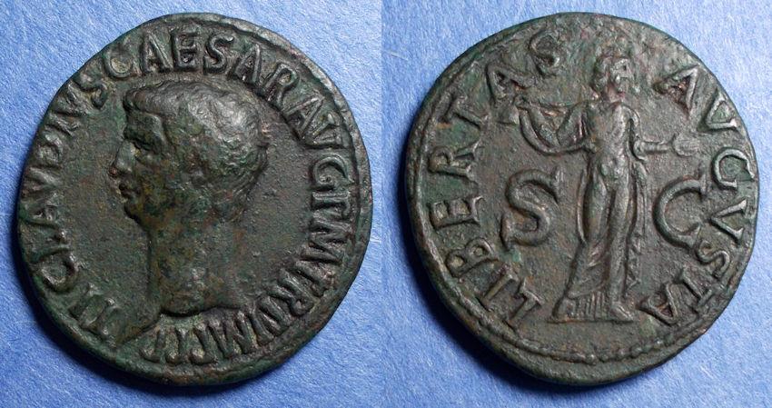 Roman Empire, Claudius 41-54, Bronze Aes | Roman Imperial Coins