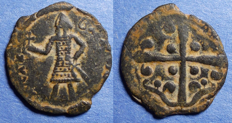 Crusader: Edessa, Baldwin II 1108-18, Bronze Follis | Medieval Coins