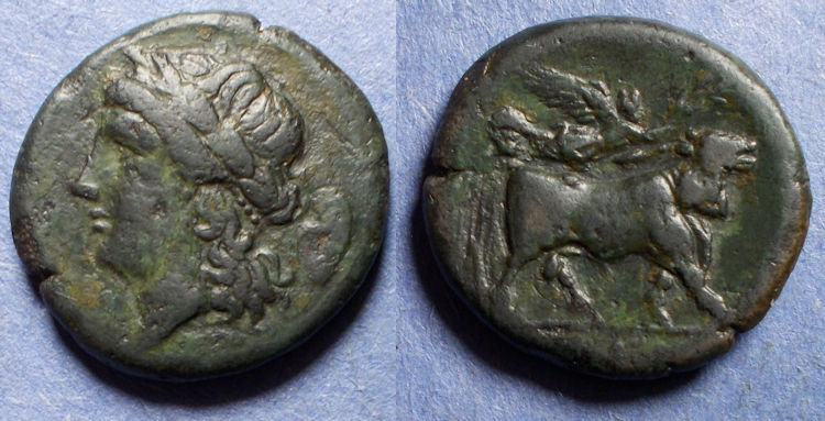 Campania, Neapolis 275-250 BC, Bronze AE19 | Greek Coins