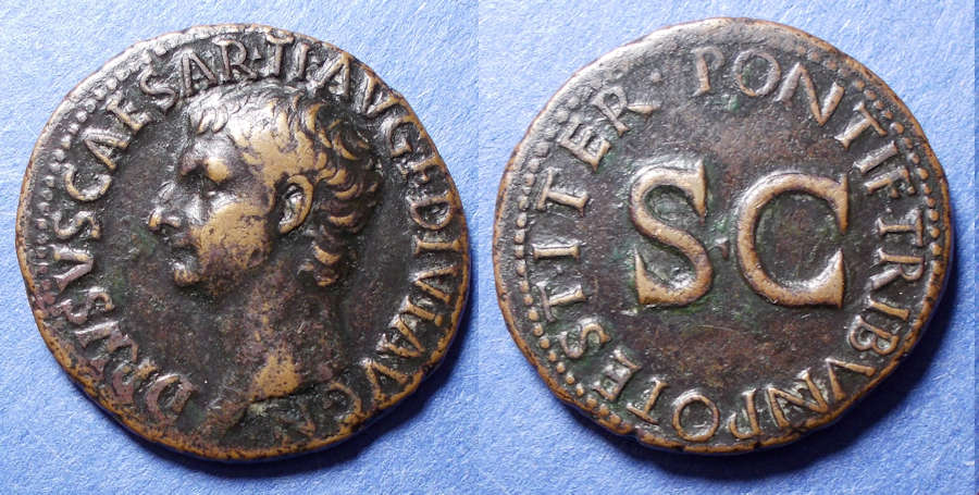 Roman Empire, Drusus - Caesar 19-23, Bronze Aes | Roman Imperial Coins