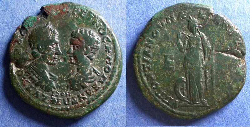 Moesia Inferior, Marcianopolis, Macrinus with Diadumenian 217-8, Bronze ...
