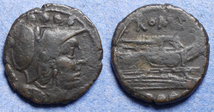 Roman Republic, Anonymous After 211 BC, Bronze Triens | Roman ...