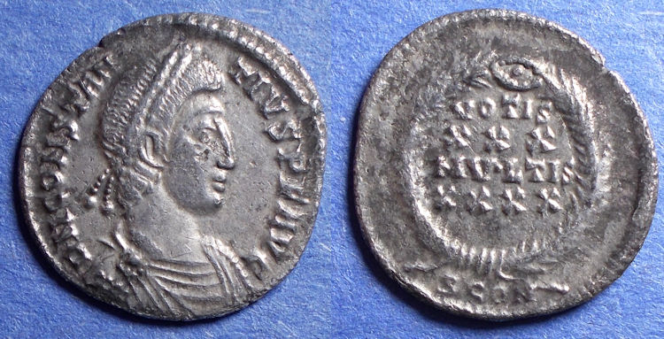 Roman Empire, Constantius II 337-361, Silver Siliqua | Roman Imperial Coins