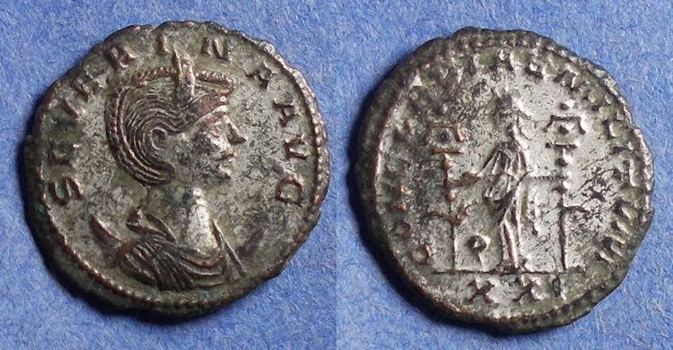 Roman Empire, Severina 270-5, Silvered Bronze Antoninianus | Roman ...