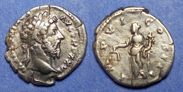 Roman Empire, Marcus Aurelius 161-180, Silver Denarius | Roman Imperial ...