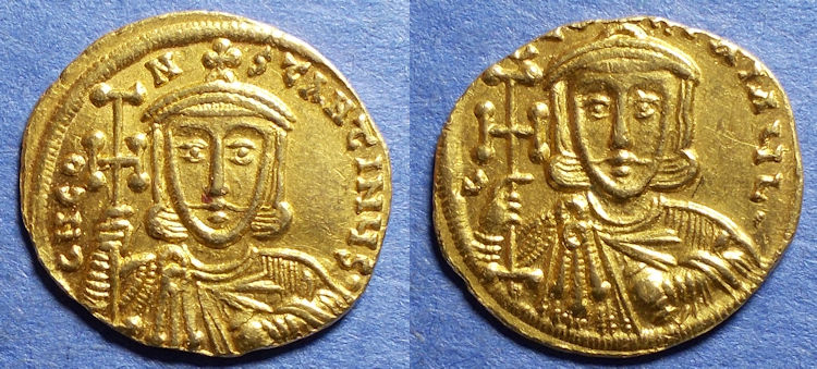 Byzantine Empire, Constantine V 741-775, Gold Solidus | Byzantine Coins