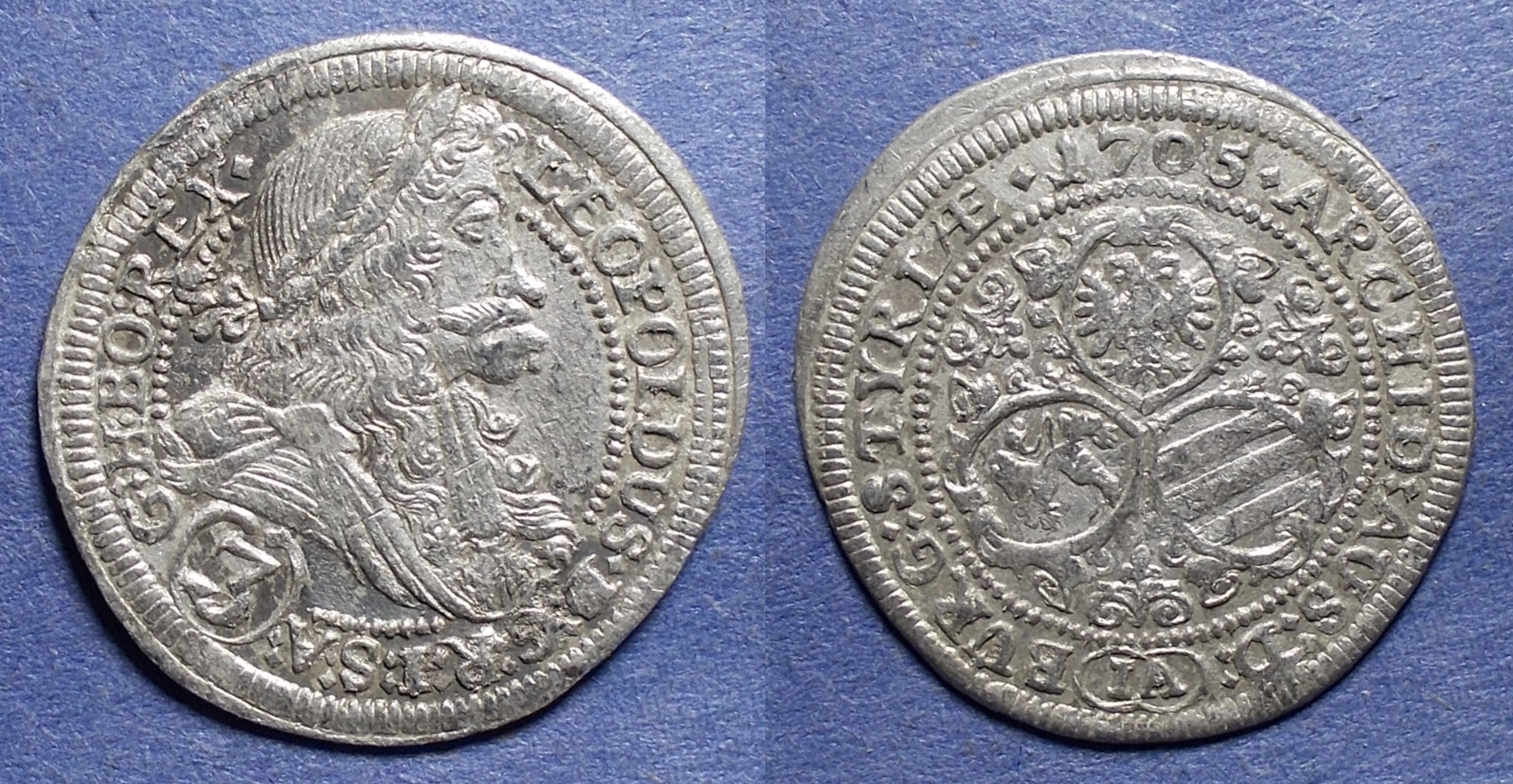 Austria, Leopold I 1657-1705, Silver 3 Kreuzer | European Coins