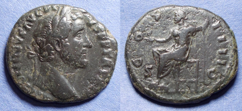 Roman Empire, Antoninus Pius 138-161, Bronze Aes | Roman Imperial Coins