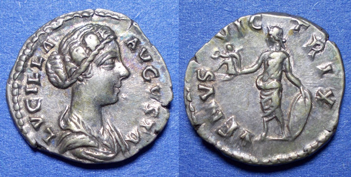 Roman Empire, Lucilla 164-182, Silver Denarius | Roman Imperial Coins