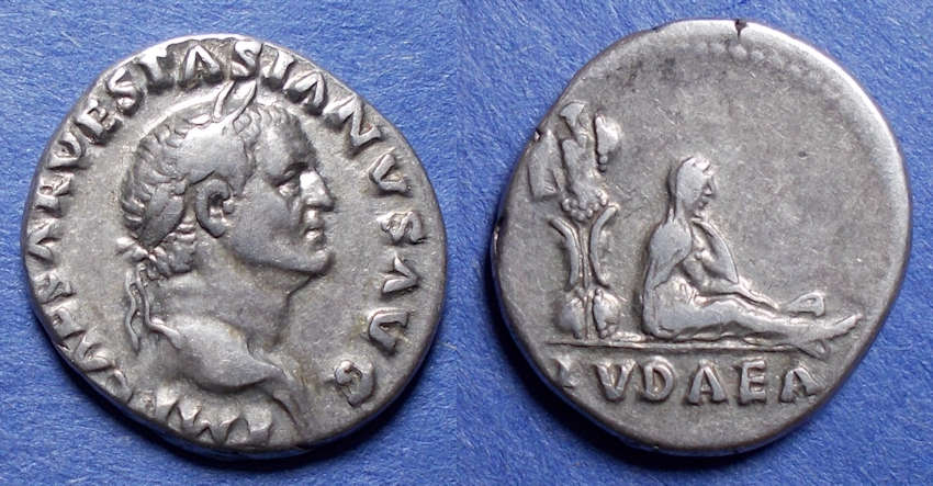 Roman Empire, Vespasian 69-79, Silver Denarius | Roman Imperial Coins