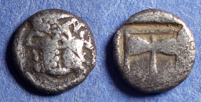 Islands off of Troas, Tenedos 525-490 BC, Silver Obol | Greek Coins