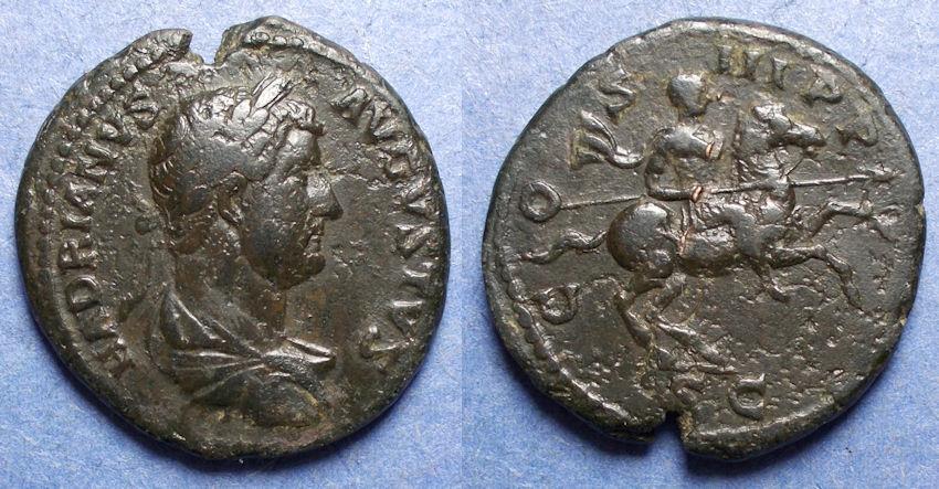 Roman Empire, Hadrian 117-138, Bronze Aes | Roman Imperial Coins
