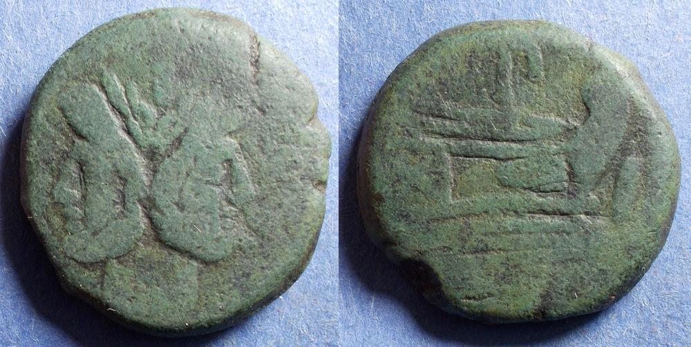 Roman Republic, Anonymous 169-158 BC, Bronze Aes | Roman Republican Coins