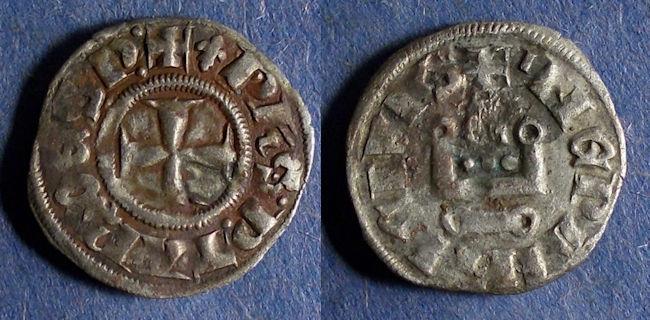 Frankish Greece: Epirus, Philip of Taranto 1294-1313, Denier | Medieval ...