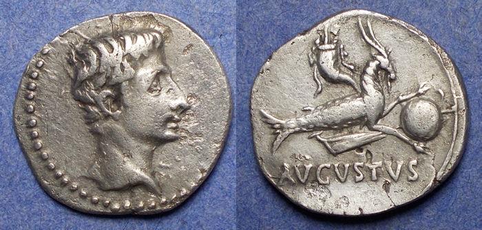 Roman Empire, Augustus 27BC-14AD, Silver Denarius | Roman Imperial Coins