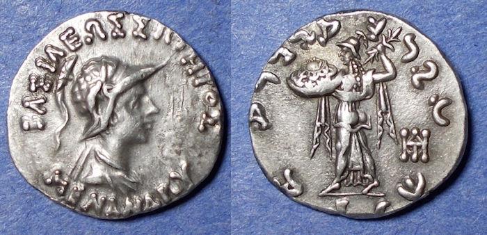 Bactria Menander 155 130 Bc Silver Drachm Ancient Eastern Coins