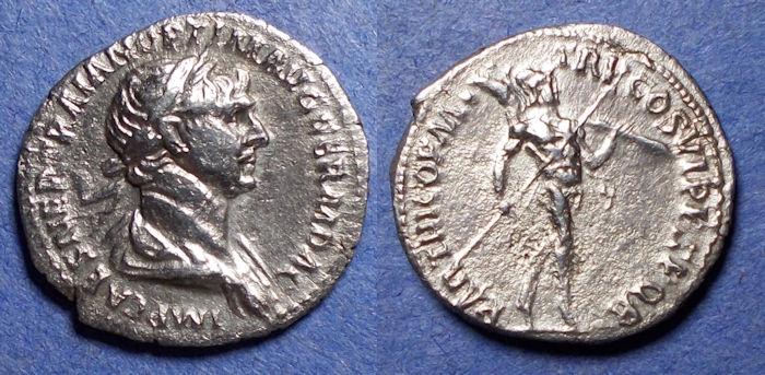 Roman Empire, Trajan 98-117, Silver Denarius | Roman Imperial Coins