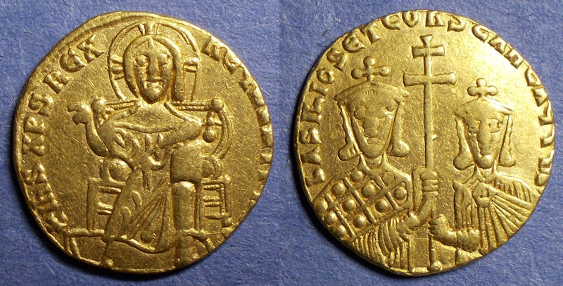 Byzantine Empire, Basil I 867-886, Gold Solidus | Byzantine Coins