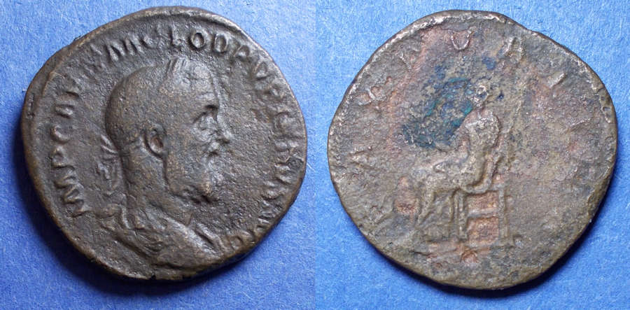 Roman Empire, Pupienus 238, AE Sestertius | Roman Imperial Coins