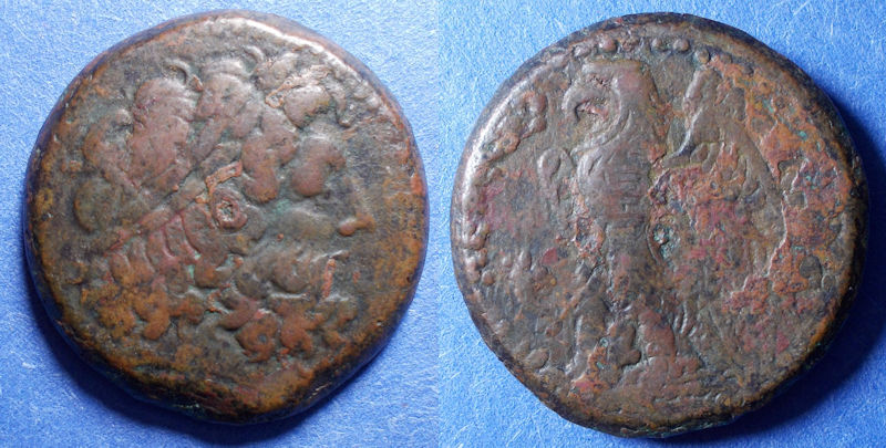 Egypt, Ptolemy III 246-222 BC, Bronze Trihemiobol | Greek Coins