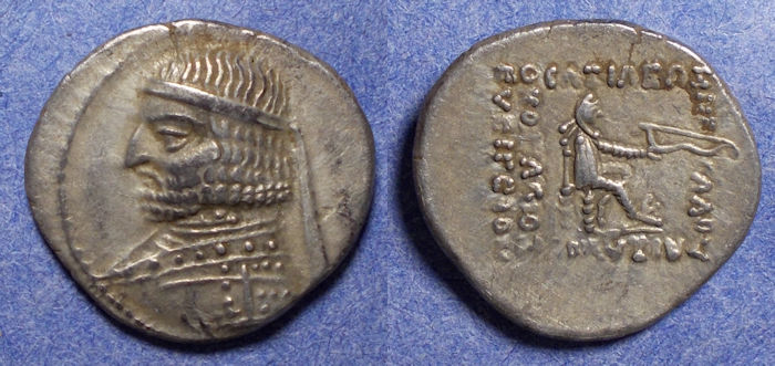 Parthian Kingdom, Arsaces XVI 78-62 BC, Silver Drachm | Ancient Eastern ...