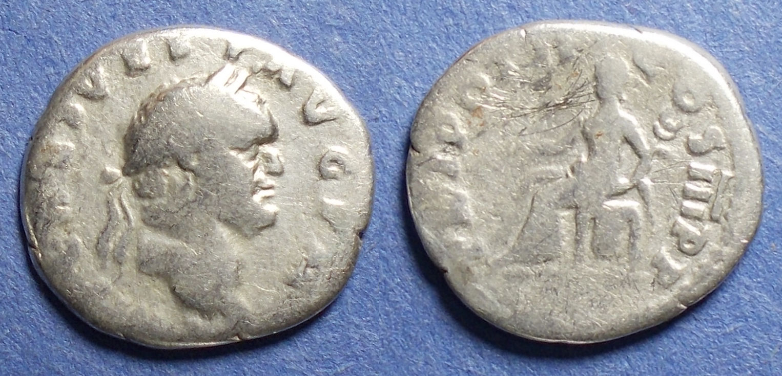 Roman Empire, Vespasian 69-79, Silver Denarius | Roman Imperial Coins