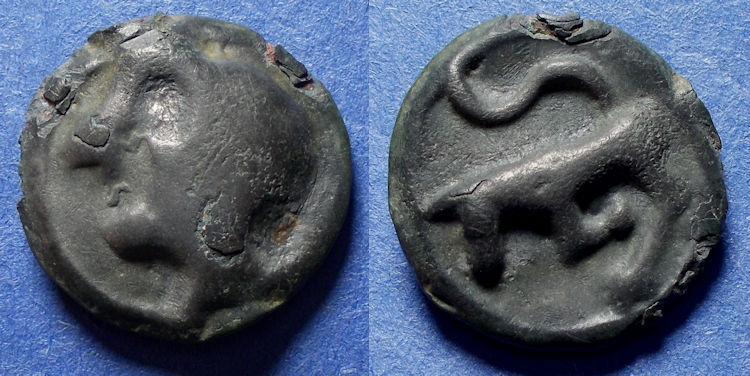 Celtic Gaul, Sequani Circa 50 BC, Potin Unit | Celtic Coins