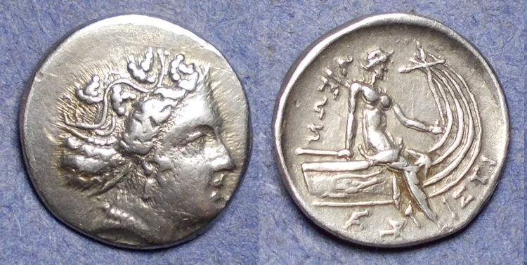 Euboaea, Histiaea Circa 200 BC, Silver Tetrobol | Greek Coins