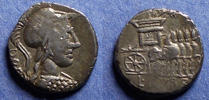 Roman Republic, L Rubrius Dossenus 87 BC, Silver Denarius | Roman ...