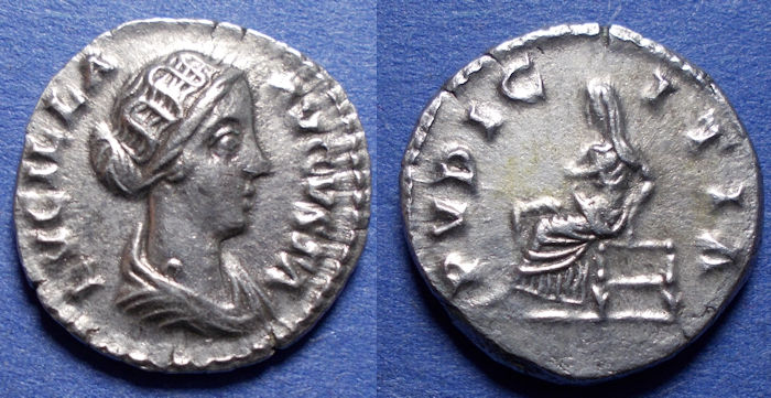 Roman Empire, Lucilla 164-182, Silver Denarius | Roman Imperial Coins