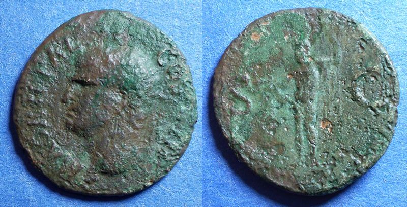 Roman Empire, Agrippa d. 12 BC, Bronze Aes | Roman Imperial Coins