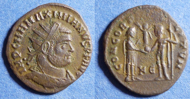 Roman Empire, Maximianus 286-305, Bronze Radiate | Roman Imperial Coins