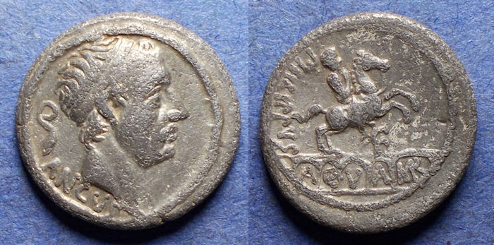 Roman Republic, L Marcius Philippius 57/6 BC, Silver Denarius