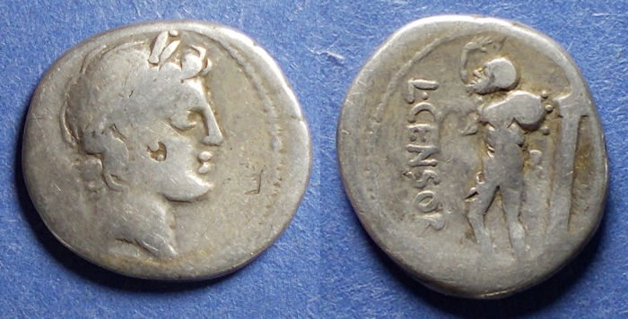 Roman Republic, L Marcius Censorinus 82 BC, Silver Denarius | Roman ...